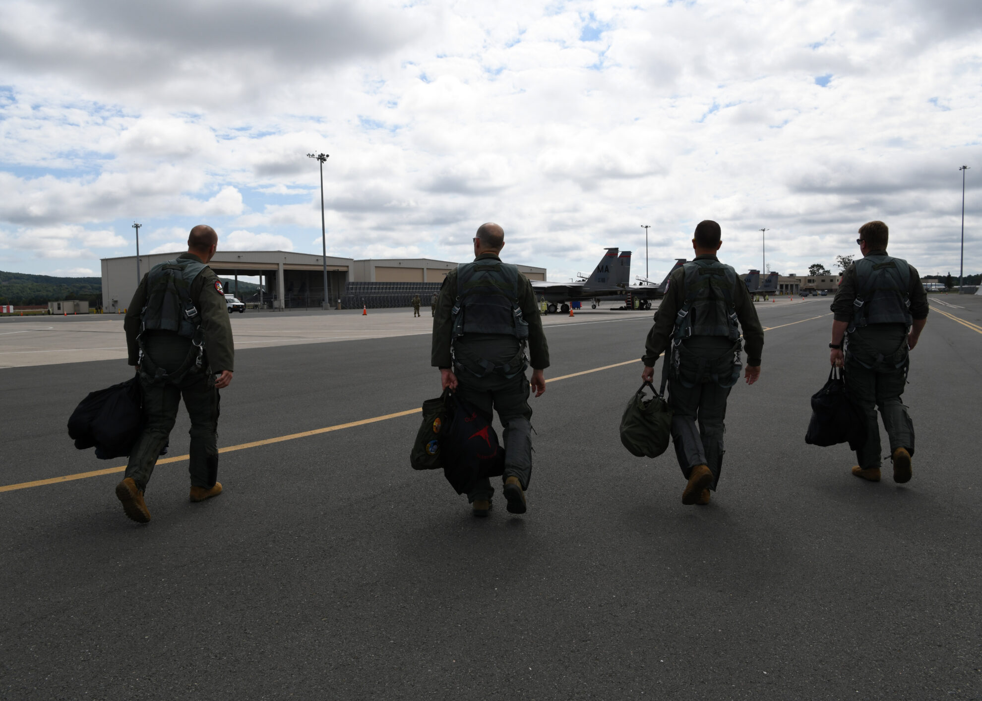 Col. Jim ‘Comet’ Halley flies Fini flight at the 104th Fighter Wing ...