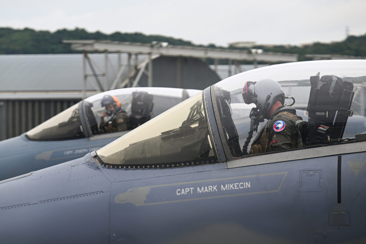 44th Fighter Squadron air refueling – Eagle Country